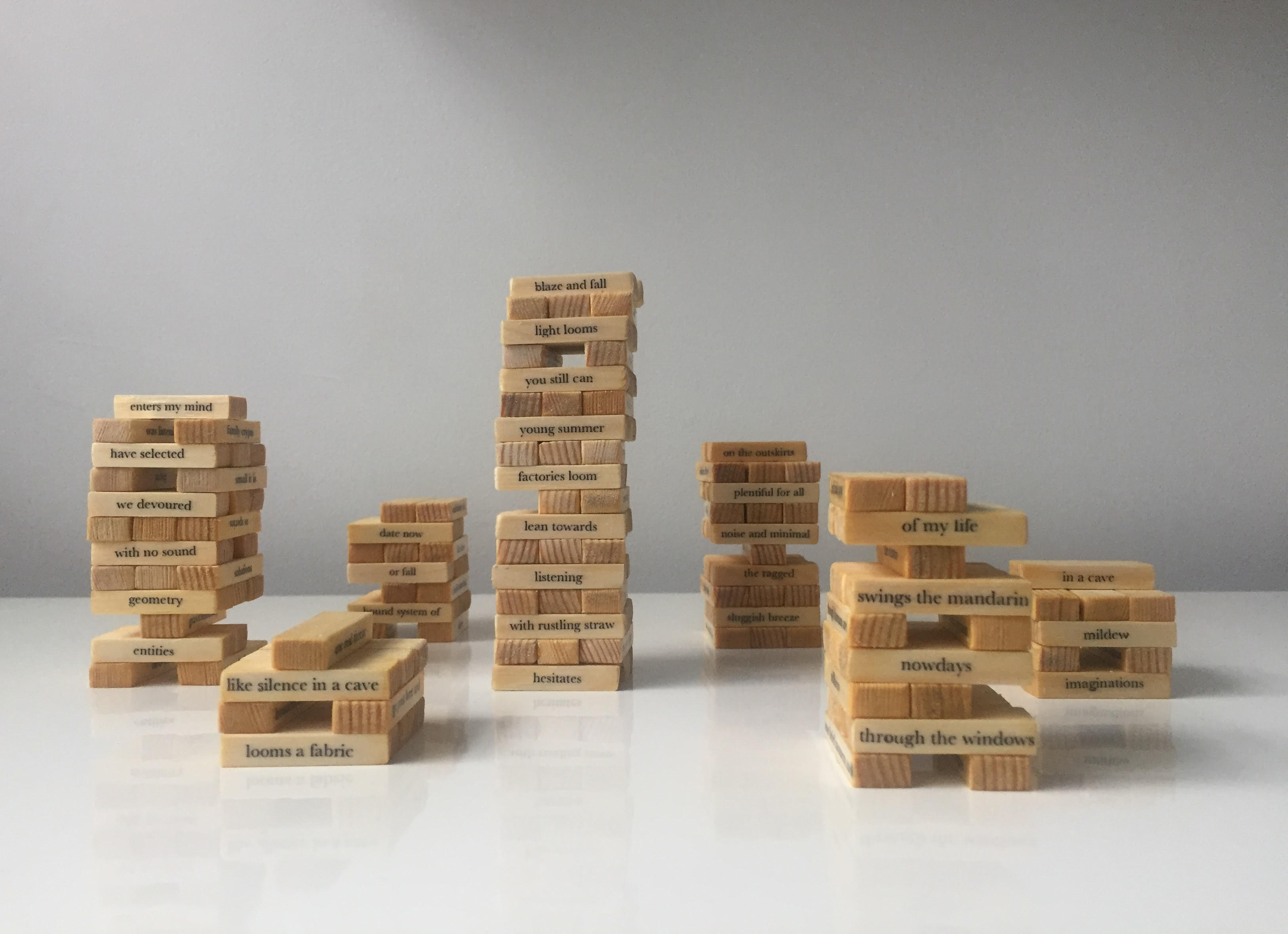 A Tiny Jenga by Astra Papachristodoulou
